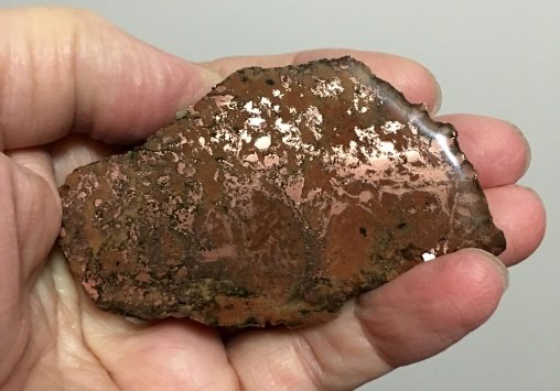 30043 Copper in Basalt, Caledonia Mine, Ontonagon Co., Michigan, USA ...